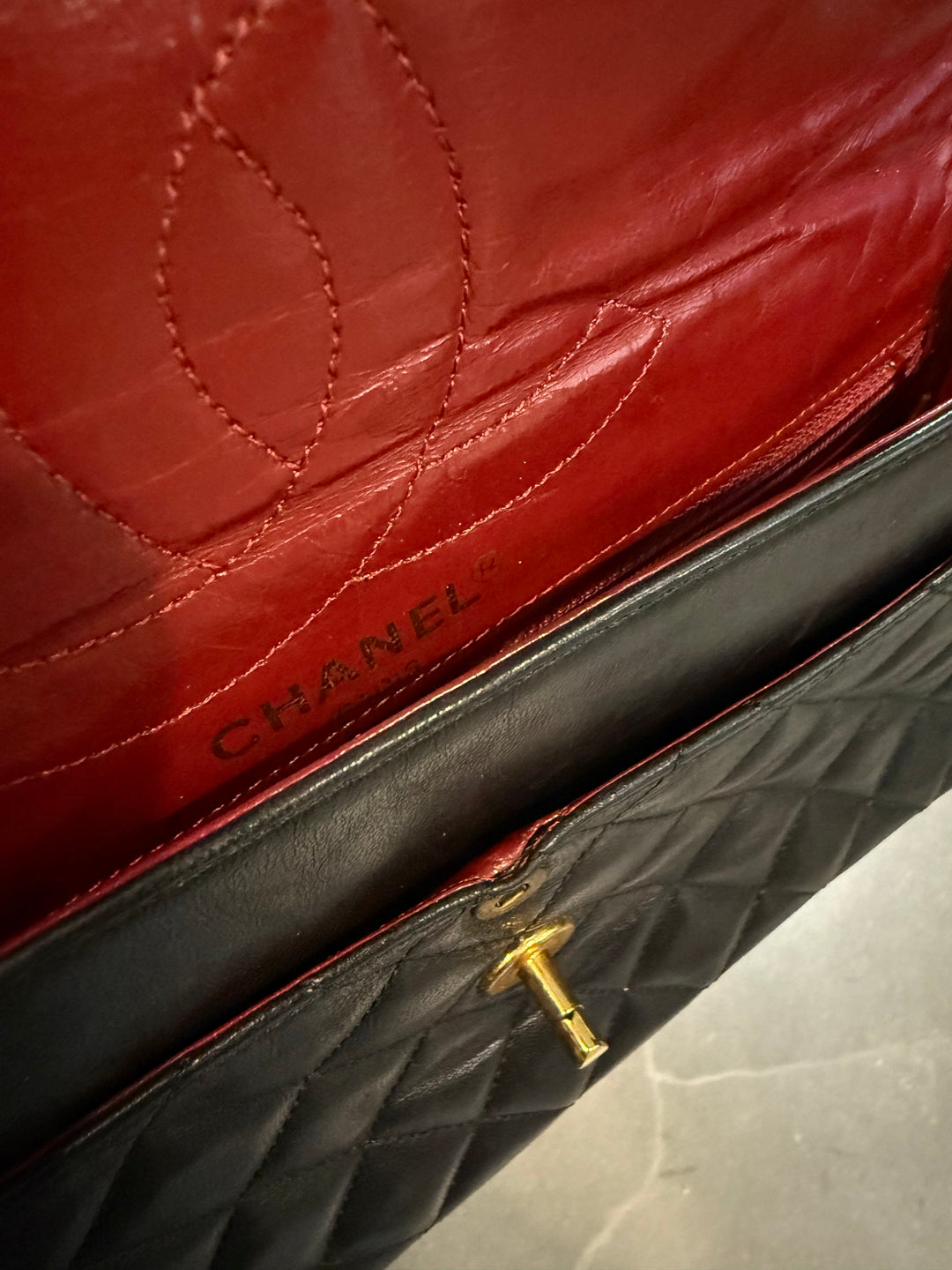CHANEL Paris Limited Edition Two-Tone CC Logo Double Flap Bag - Fair ...